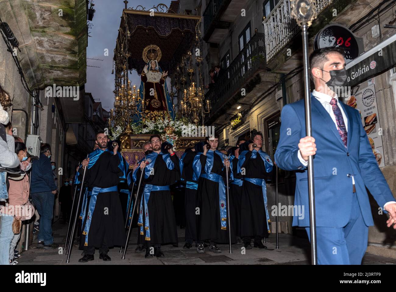 cangas, pontevedra, april, 8, 2022: procession in holy week Stock Photo ...