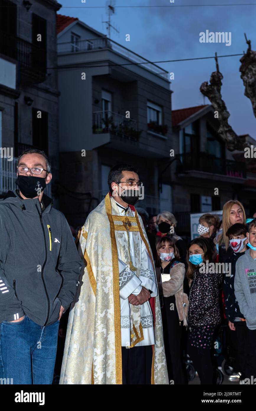 cangas, pontevedra, april, 8, 2022: procession in holy week Stock Photo ...