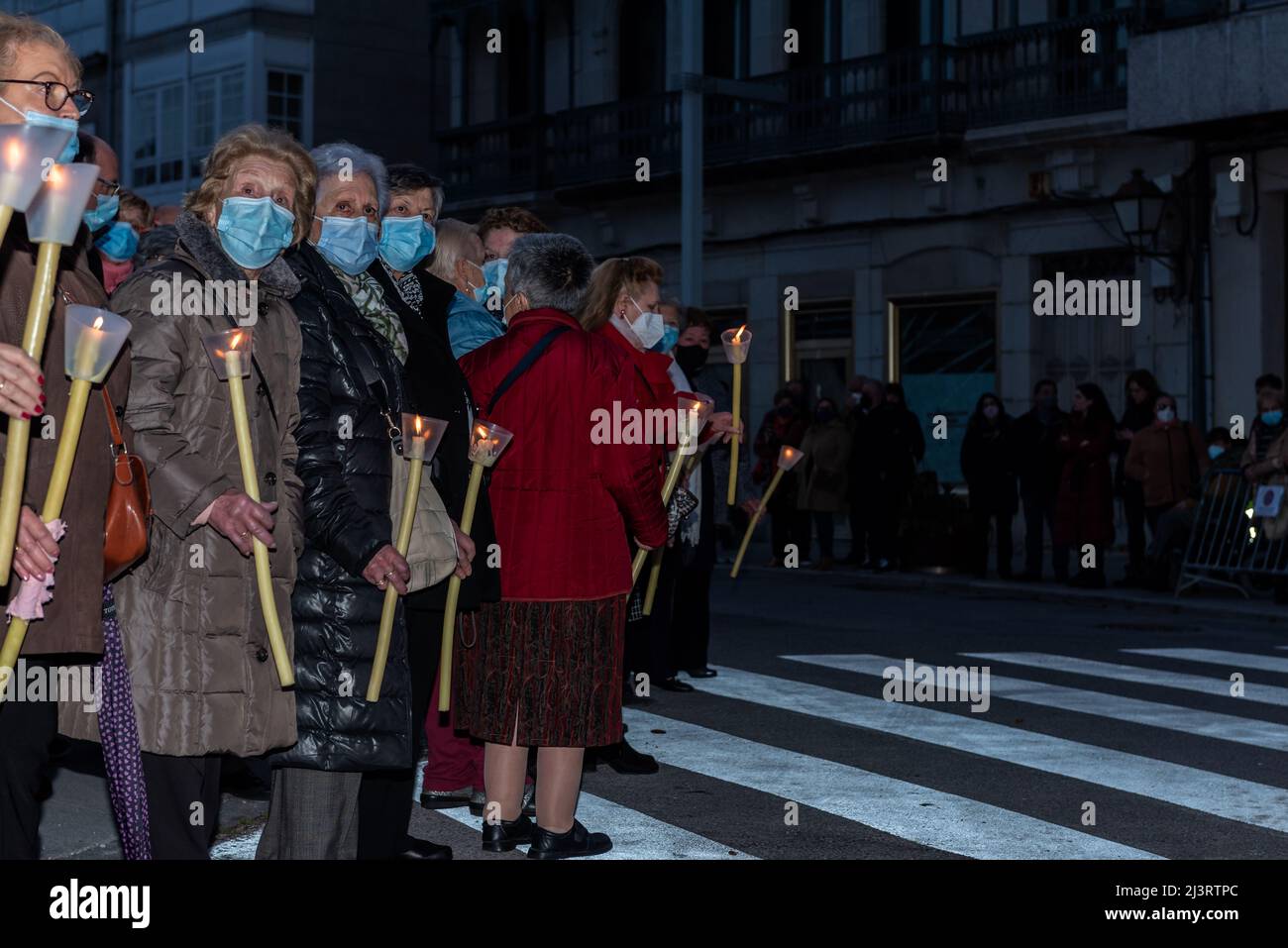 cangas, pontevedra, april, 8, 2022: procession in holy week Stock Photo ...