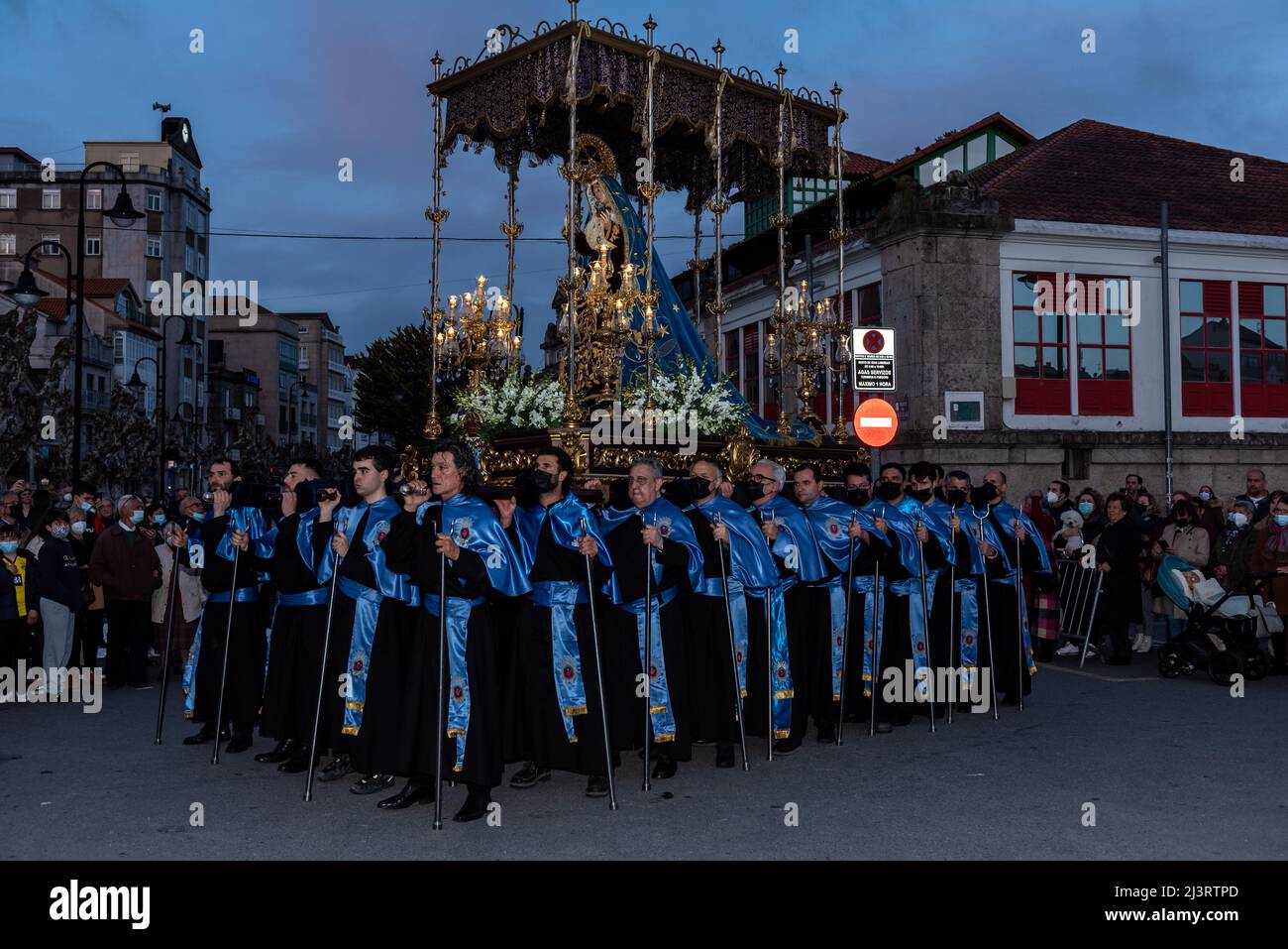 cangas, pontevedra, april, 8, 2022: procession in holy week Stock Photo ...