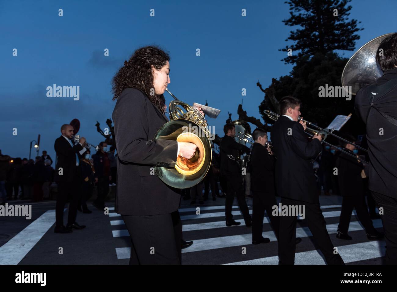 cangas, pontevedra, april, 8, 2022: procession in holy week Stock Photo ...