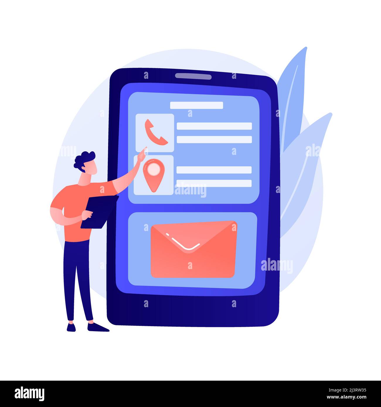 Chatting checking Stock Vector Images - Alamy