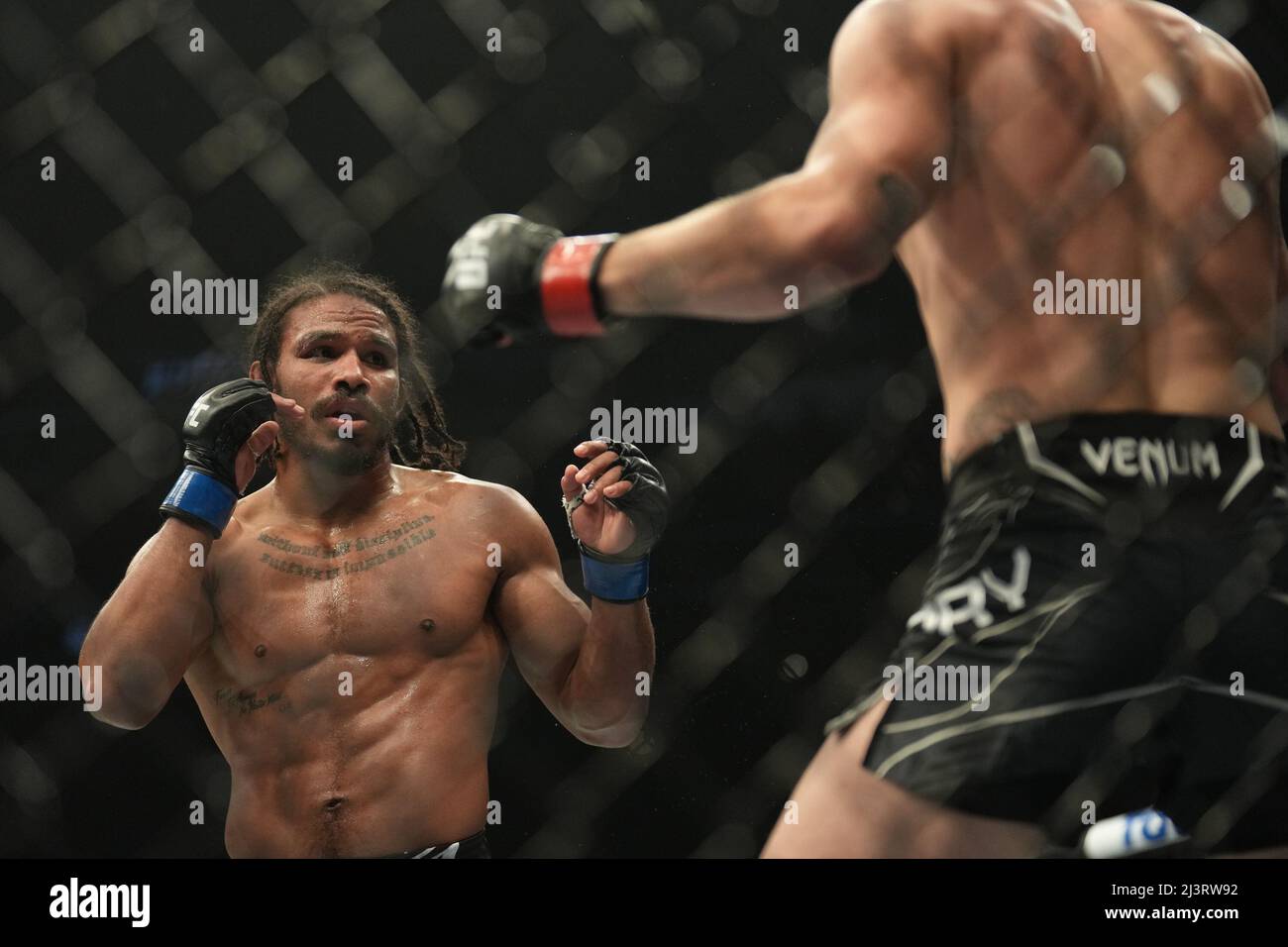 JACKSONVILLE, FL - APRIL 9: (L-R) Darian Weeks battles Ian Garry in ...