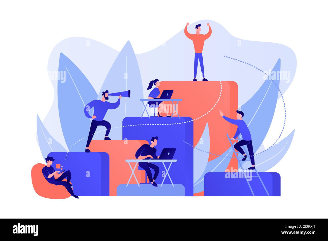 Hierarchy on ladder hi-res stock photography and images - Alamy