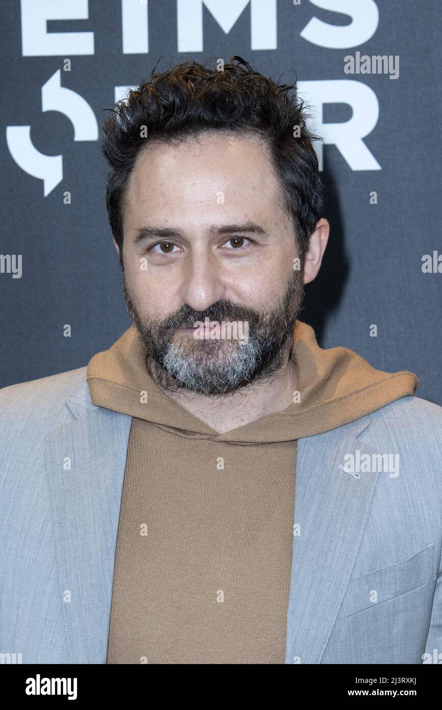 Justin Lerner attending a photocall during the 2nd Reims Polar Film ...