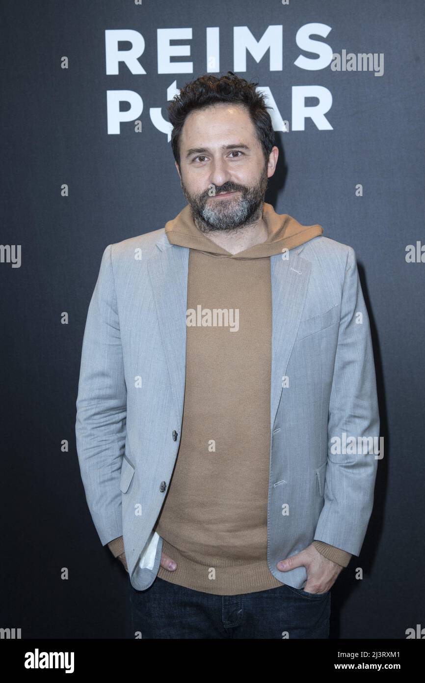Justin Lerner attending a photocall during the 2nd Reims Polar Film ...
