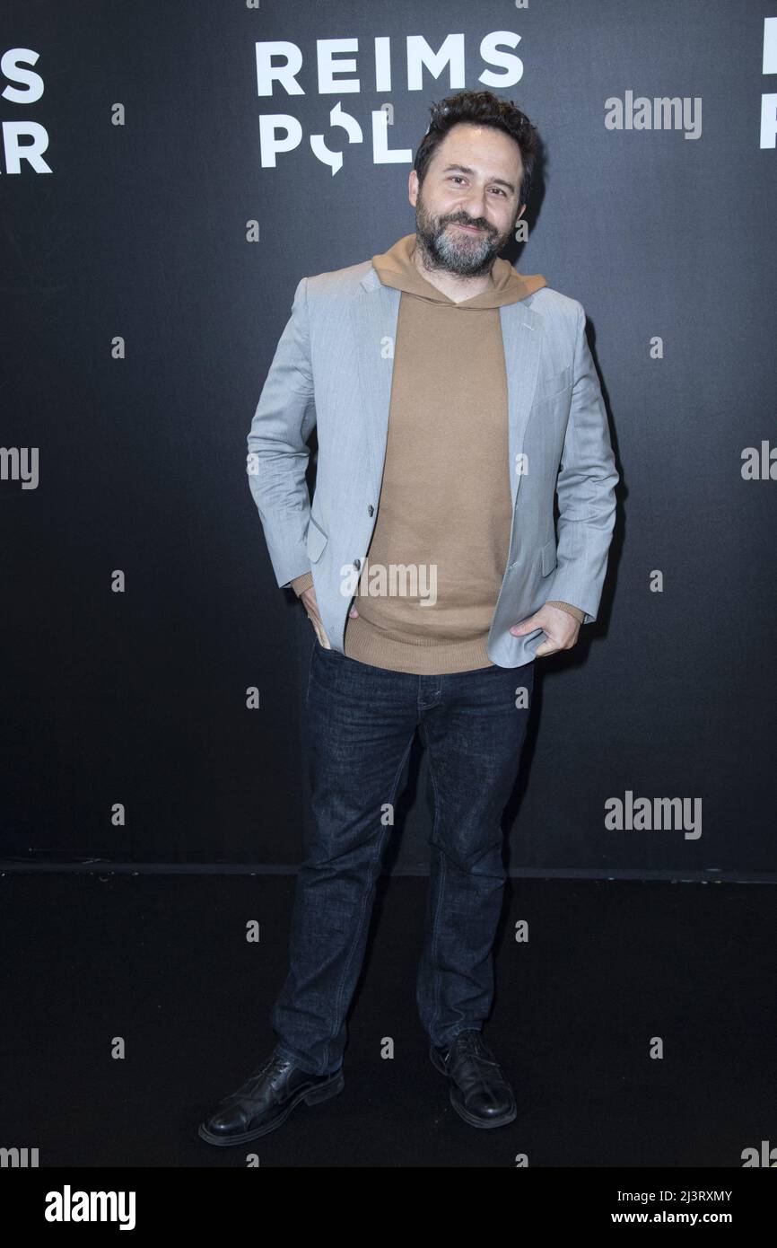 Justin Lerner attending a photocall during the 2nd Reims Polar Film ...