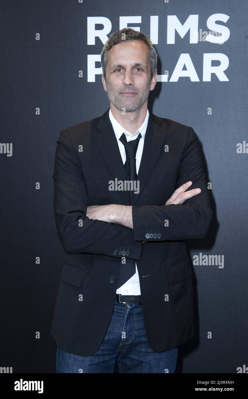 Mathieu Gerault attending a photocall during the 2nd Reims Polar Film ...