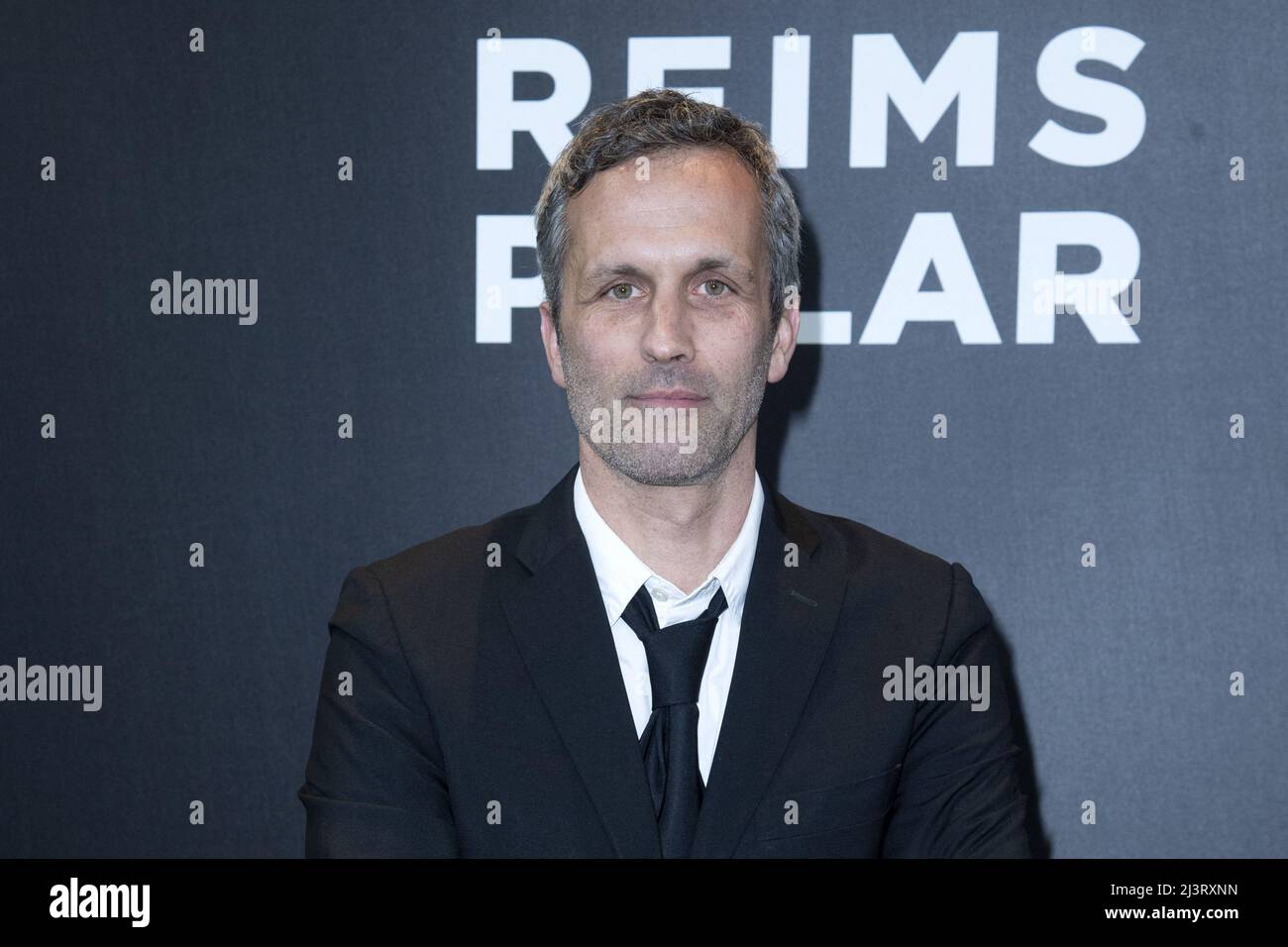 Mathieu Gerault attending a photocall during the 2nd Reims Polar Film ...