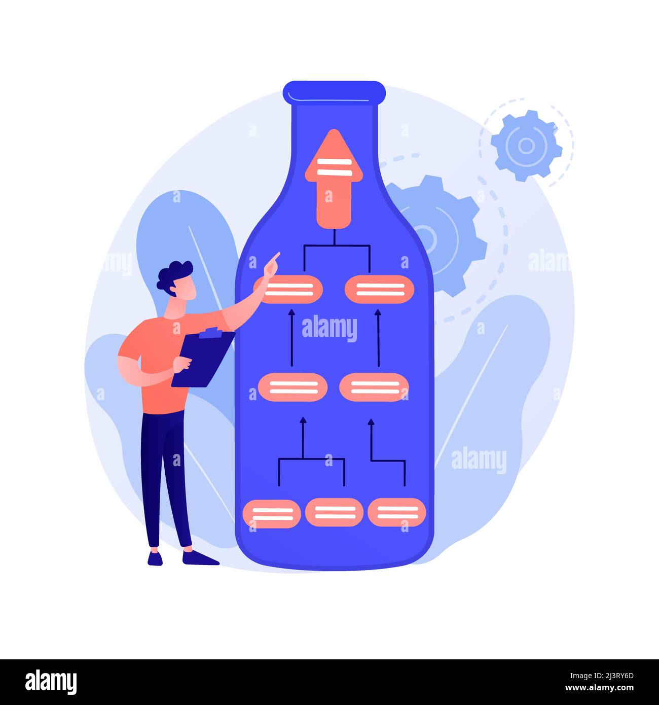 Successful testing. Man with clipboard showing thumb up. Quality ...