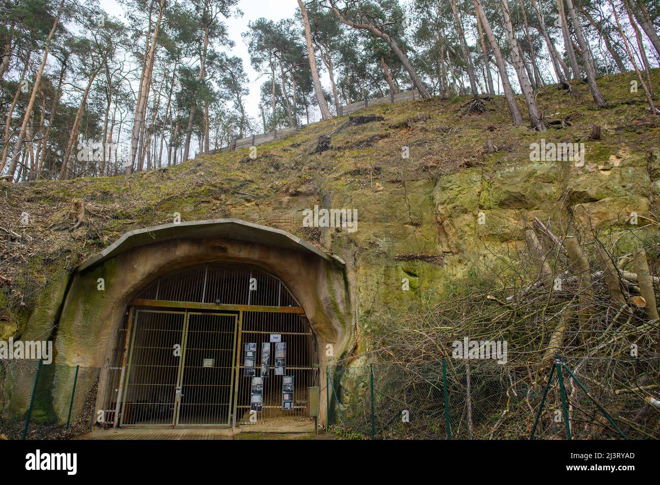 06 April 2022, Saxony-Anhalt, Langenstein: The entrance to the tunnel ...