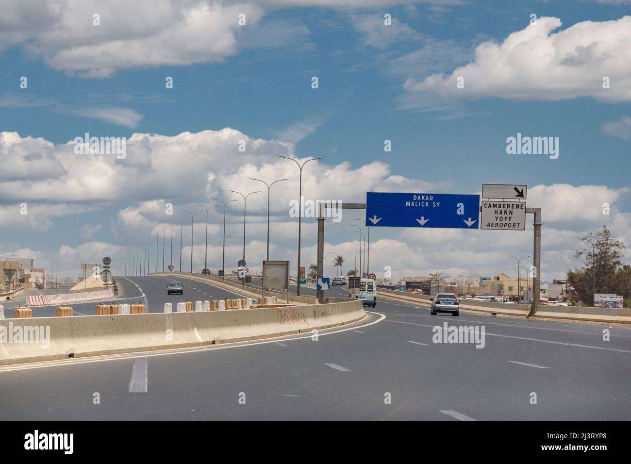 Modern Four-lane Divided Highway, near Dakar, Senegal Stock Photo - Alamy