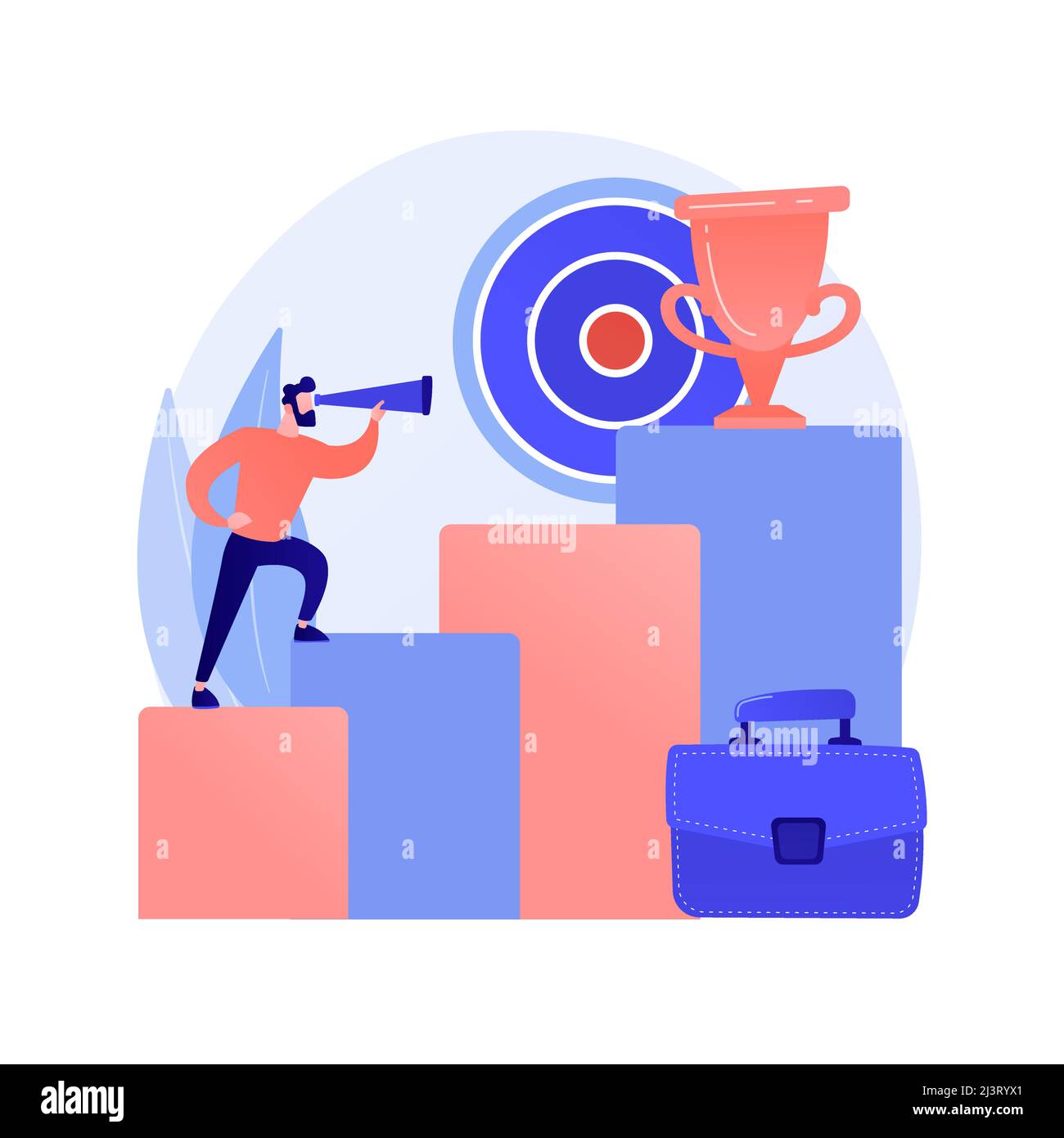 Setting goals Stock Vector Images - Alamy
