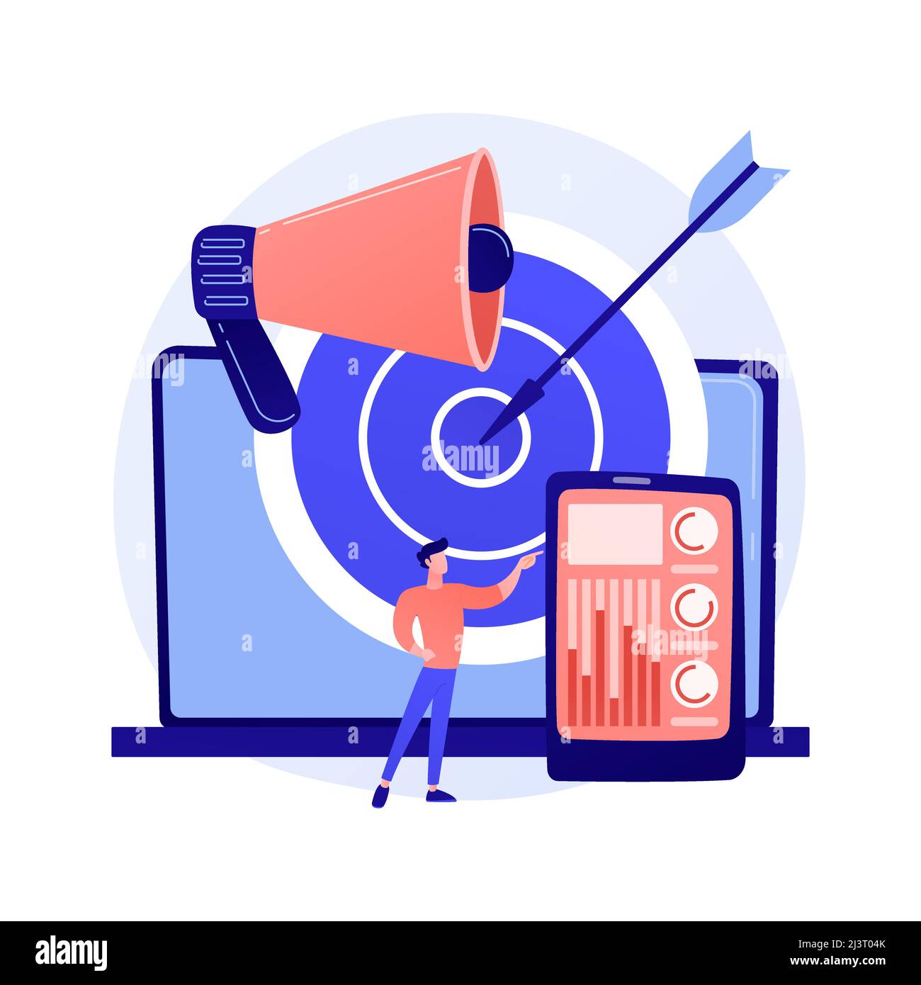 Accurate marketing strategy. Content creation and distribution, target ...