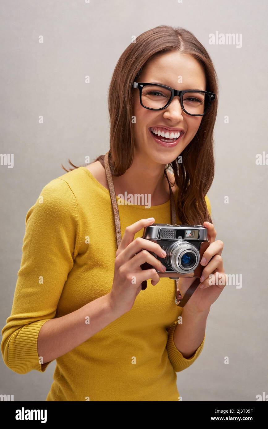 Ive got some great shots. Studio portrait of an attractive young female ...