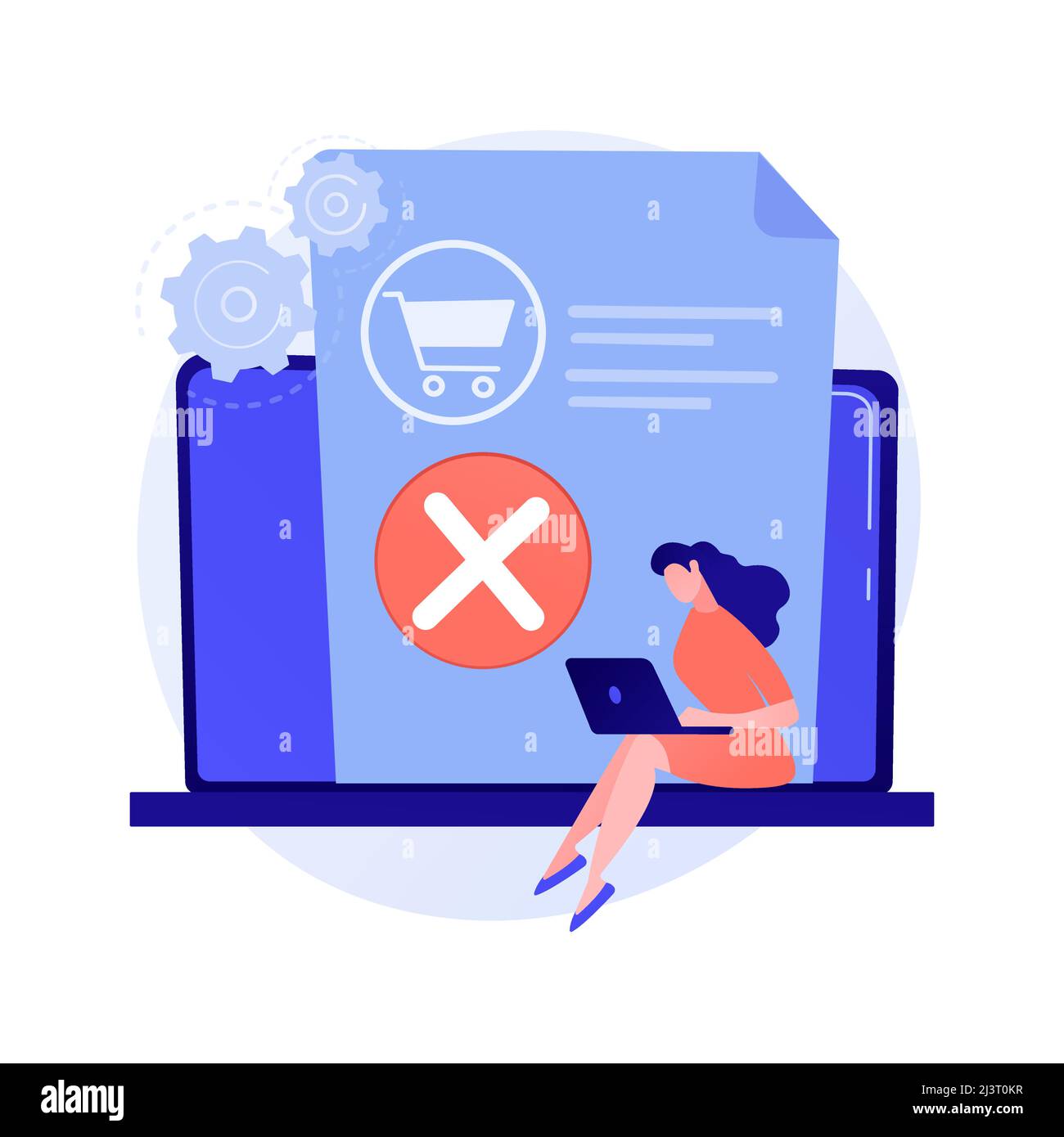 Emptying trash Stock Vector Images - Alamy