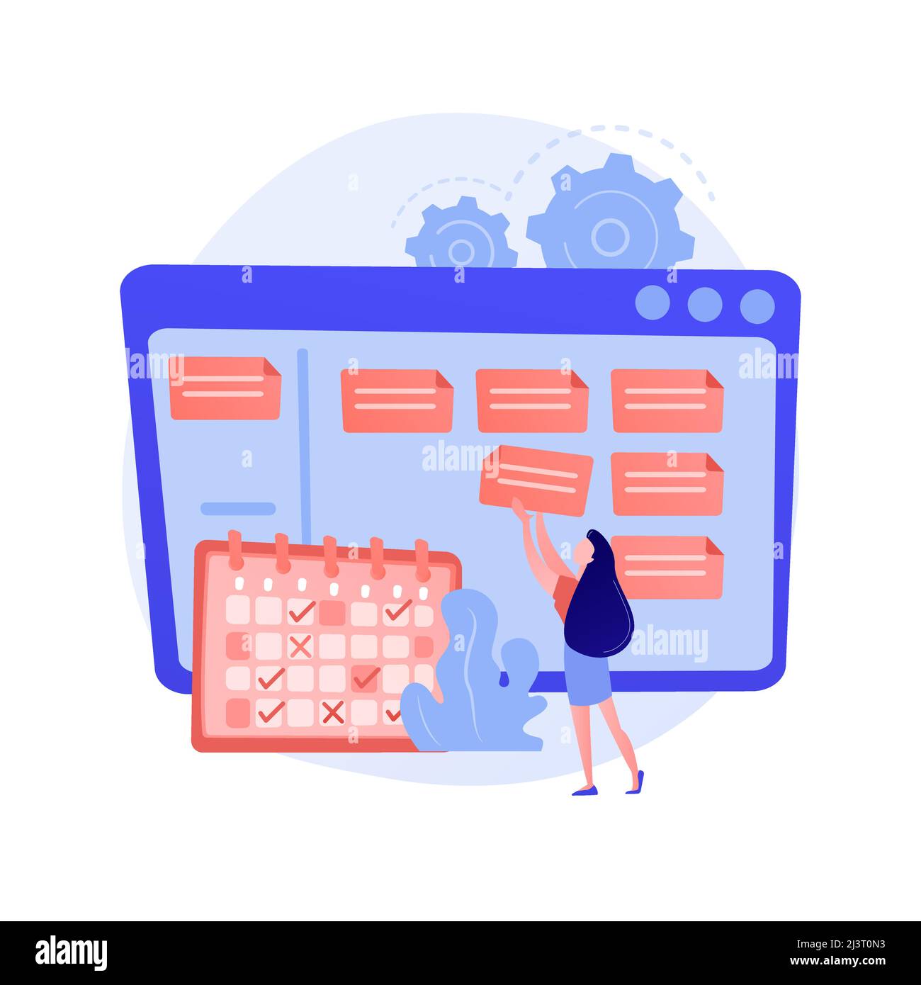 Setting goals Stock Vector Images - Alamy