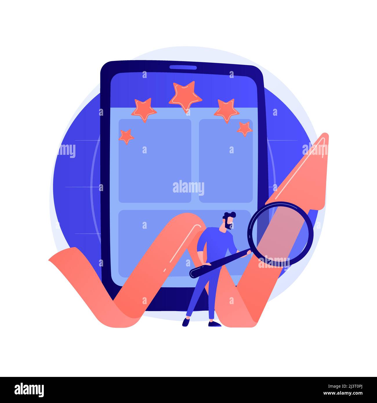 Mobile app rating, online grading, efficiency mark. Setting stars for ...