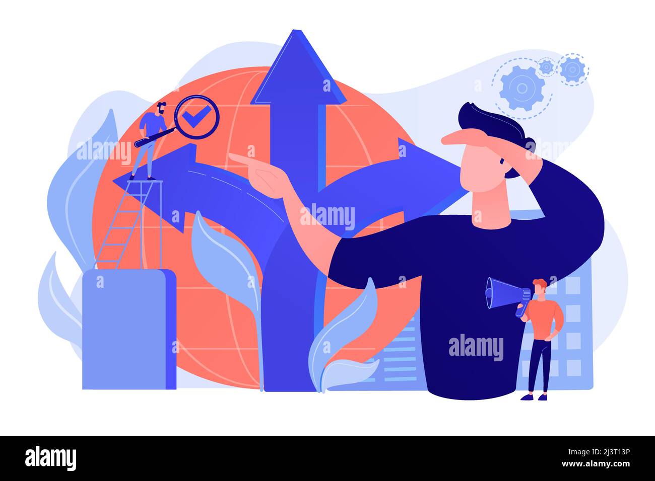 Problem solving scene Stock Vector Images - Alamy