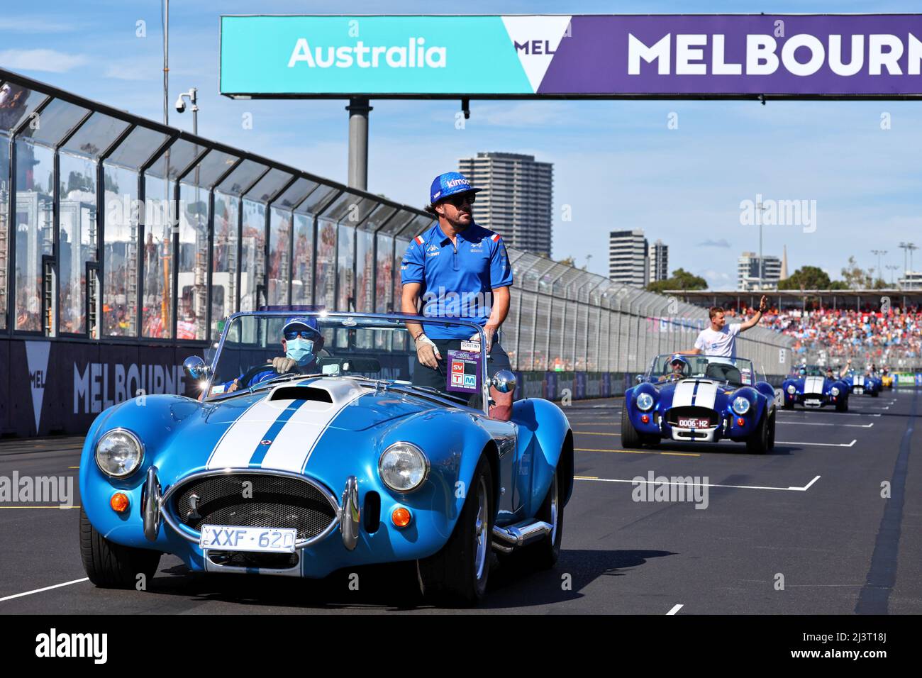 Fernando alonso albert park drivers parade hi-res stock photography and ...
