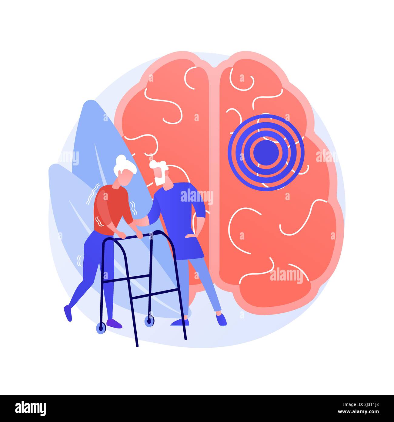 Parkinson disease abstract concept vector illustration. Parkinson cause ...