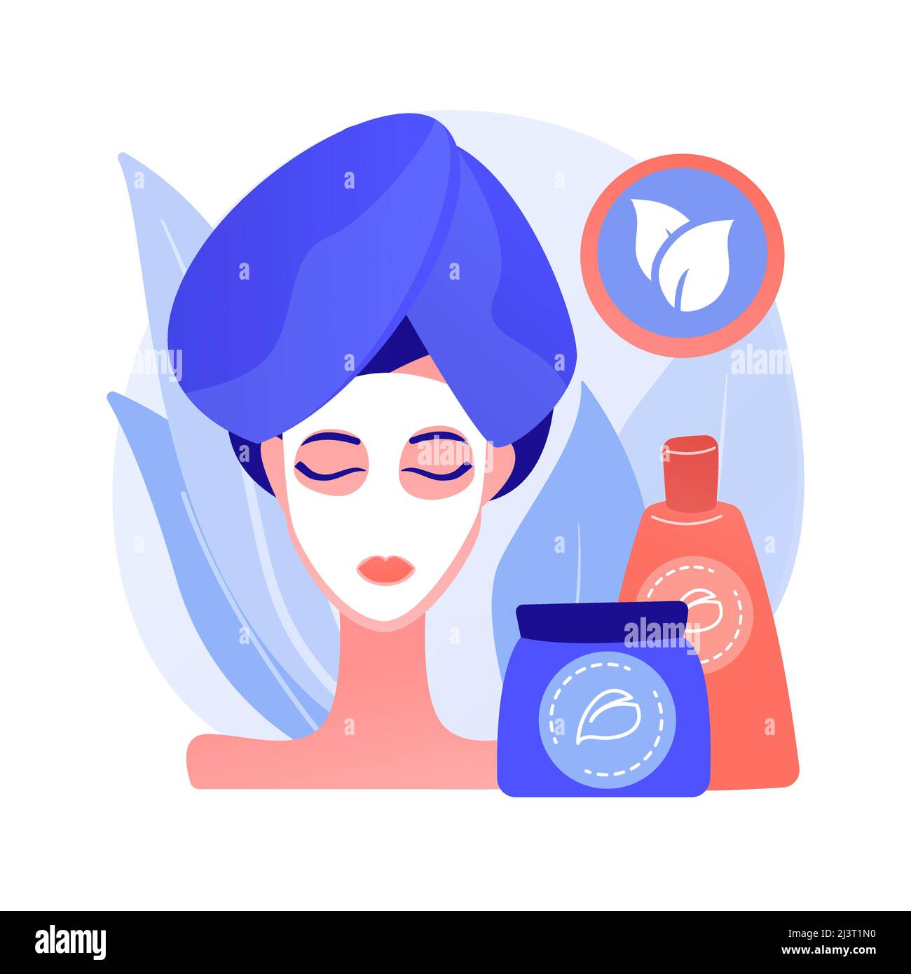Organic cosmetics abstract concept vector illustration. Organic ...