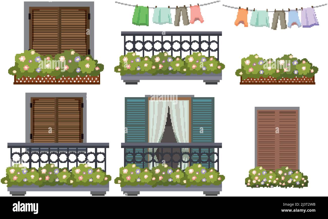 Outdoor balustrade Cut Out Stock Images & Pictures - Alamy