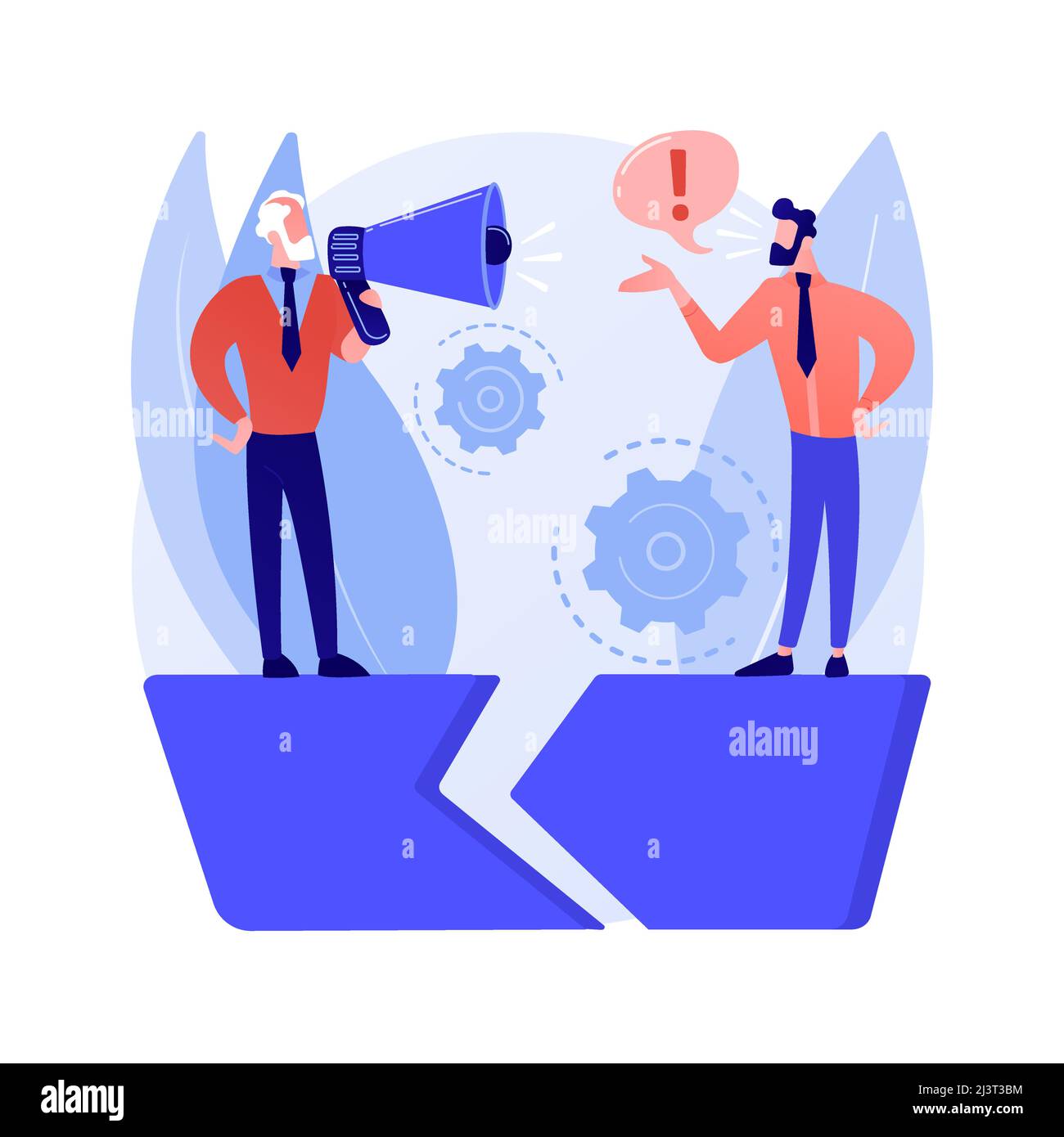 Communication gap abstract concept vector illustration. Information ... Communication gap abstract concept vector illustration. Information ...