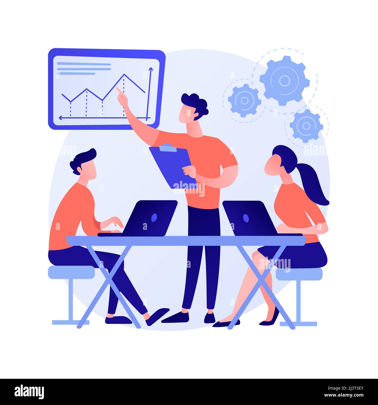 Workplace culture abstract concept vector illustration. Shared values ...