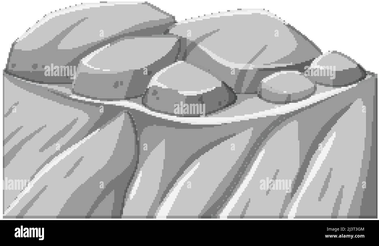 A rock on white background illustration Stock Vector Image & Art - Alamy