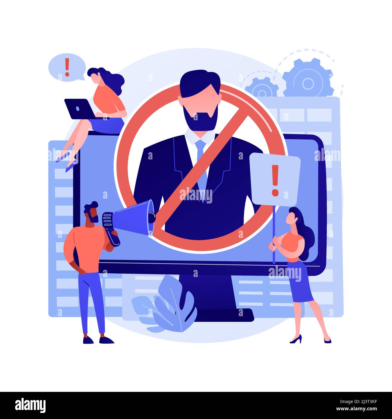 Cancel culture abstract concept vector illustration. Cancel person or ...