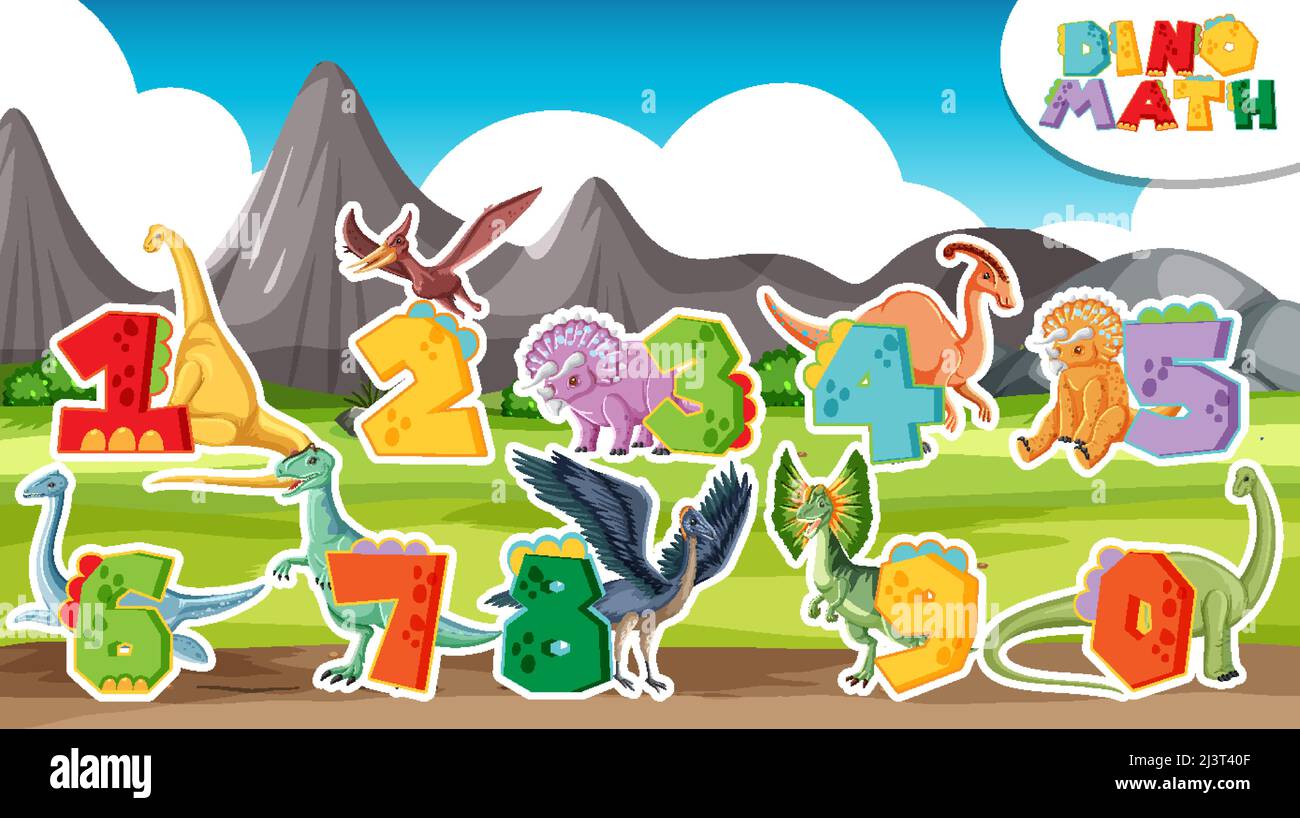 Counting number 0 to 9 for kids illustration Stock Vector Image & Art ...