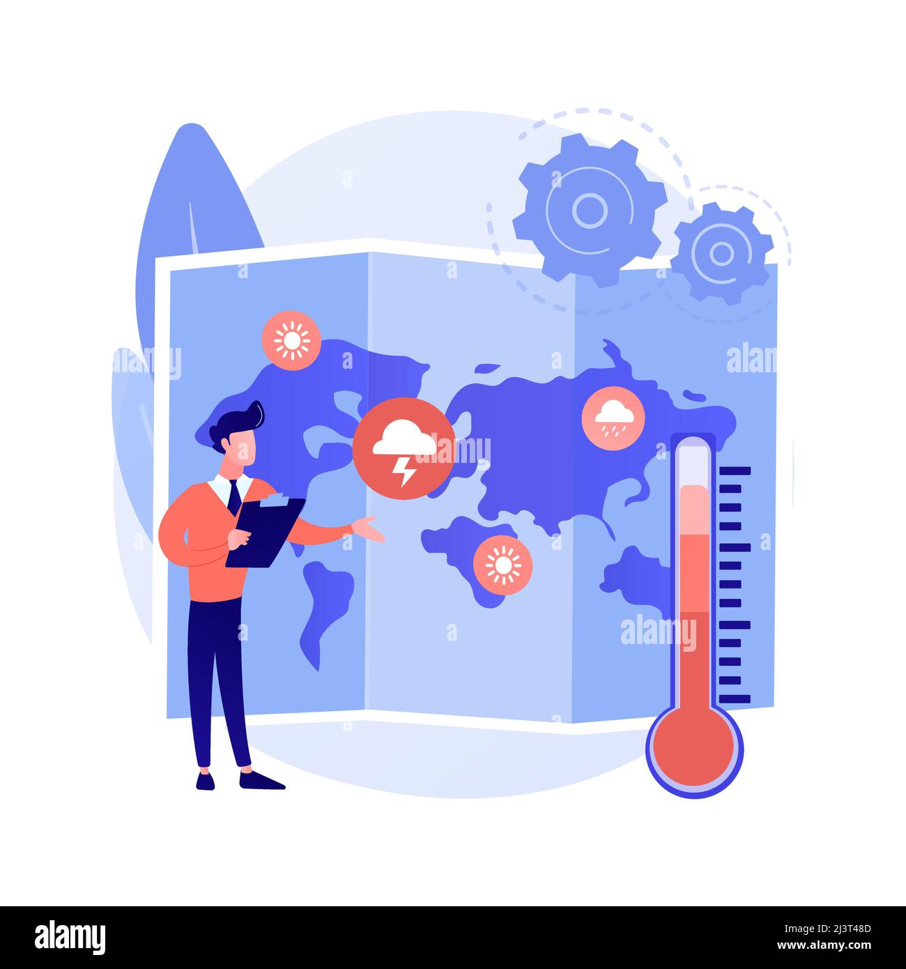 Meteorology abstract concept vector illustration. Met station ...