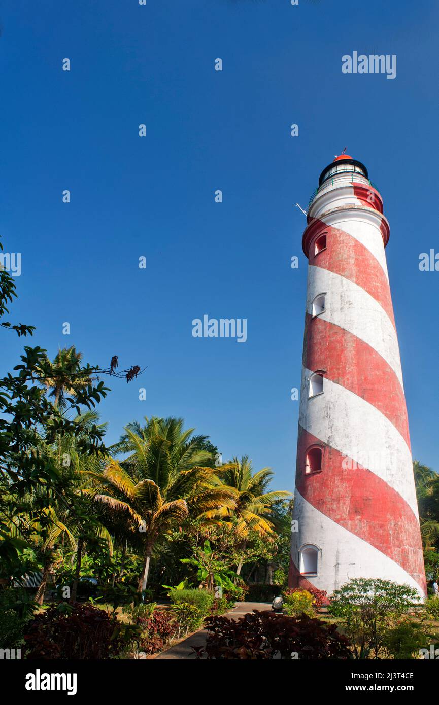 View of a Thangasseri Light House Kollam state Kerala India Stock Photo ...