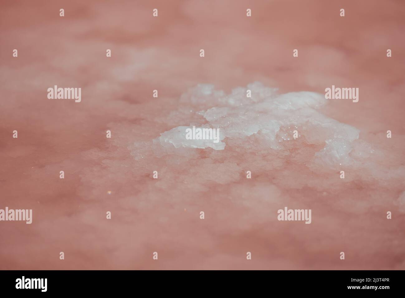 Pink salt cristales. Natural pink salt lake texture. Salt mining ...