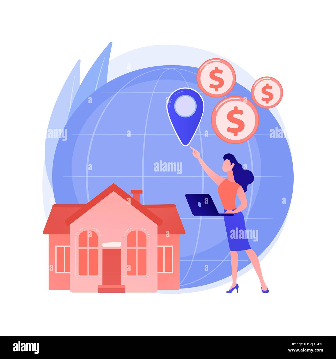 International and non-resident taxes abstract concept vector ...