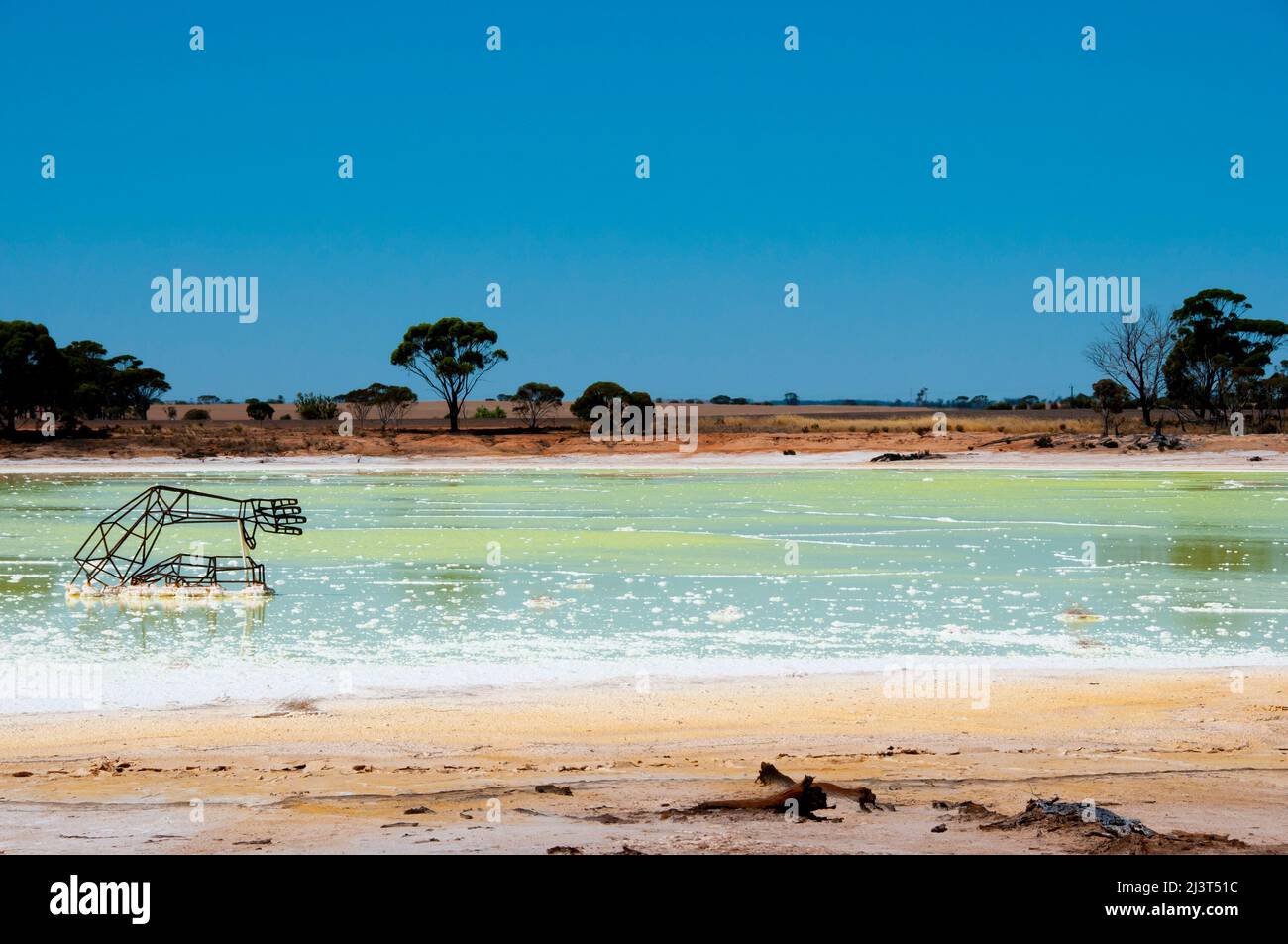 Salt Lake - Western Australia Stock Photo - Alamy