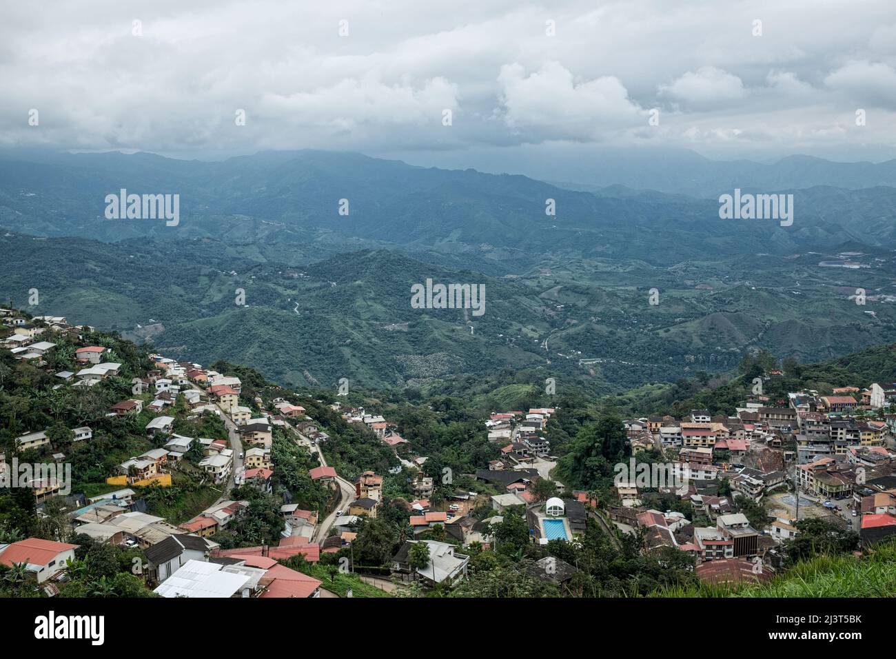Zaruma, city destroyed by illegal mining, Ecuador Stock Photo - Alamy