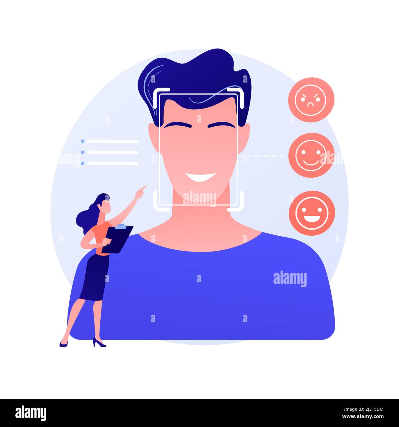 Emotion Detection Abstract Concept Vector Illustration Speech