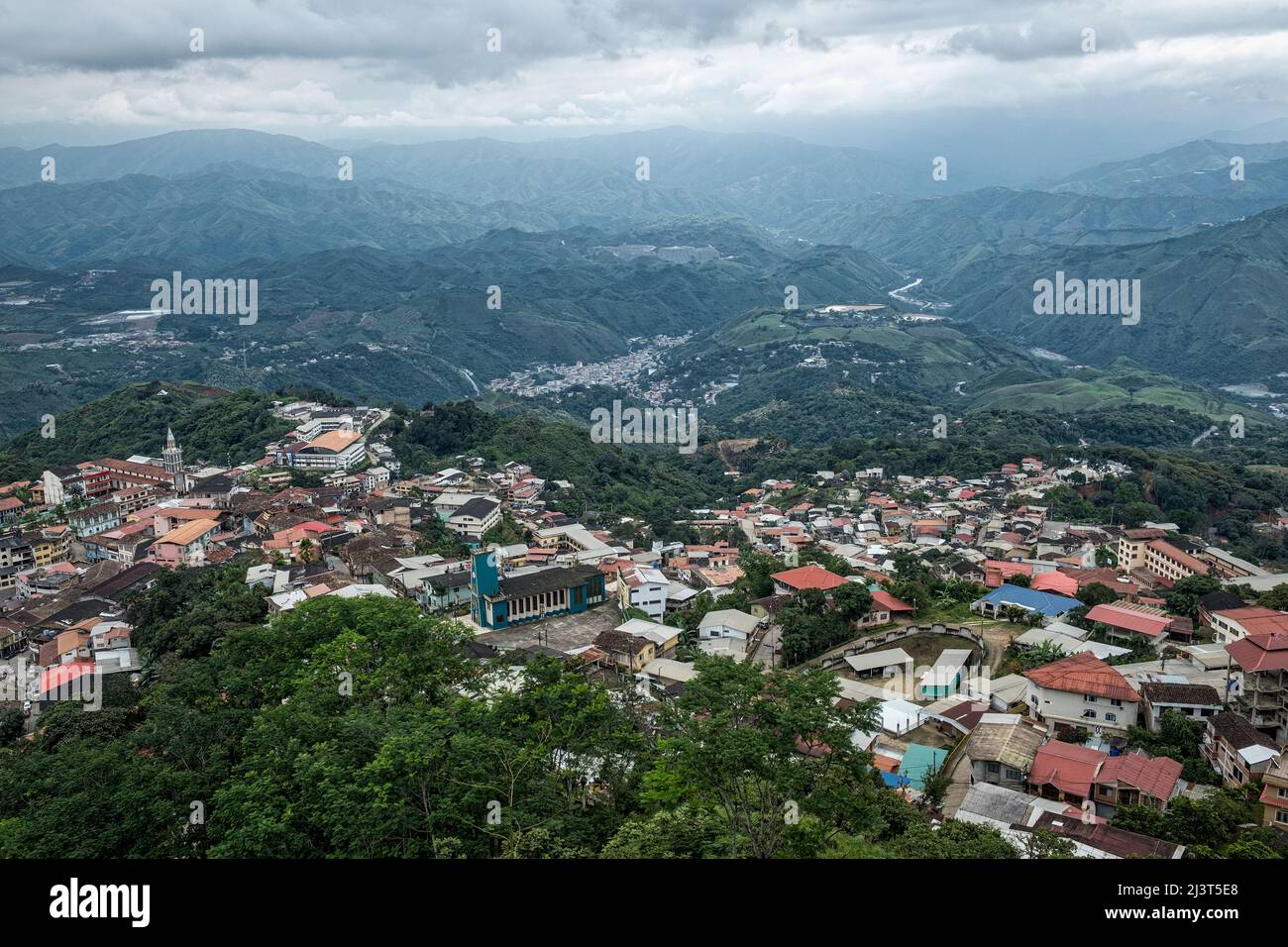 Zaruma, city destroyed by illegal mining, Ecuador Stock Photo - Alamy
