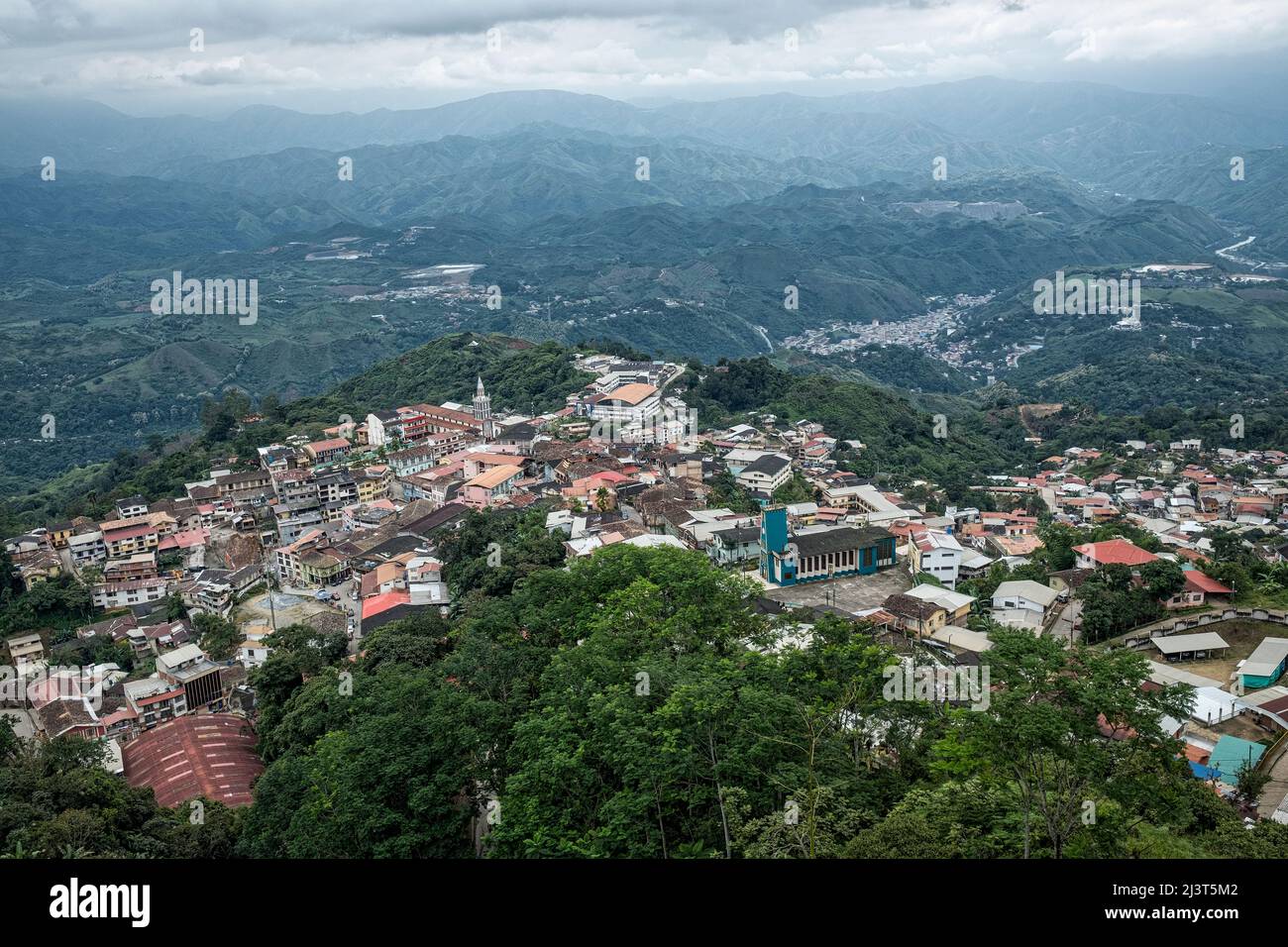 Zaruma, city destroyed by illegal mining, Ecuador Stock Photo - Alamy