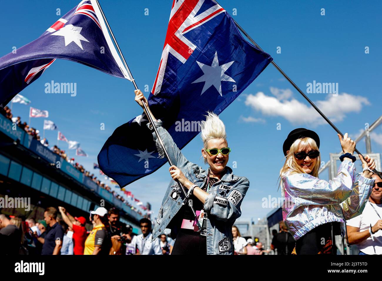 Melbourne, Australia. 10th Apr, 2022. Australian DJ Miriam Nervo and DJ ...