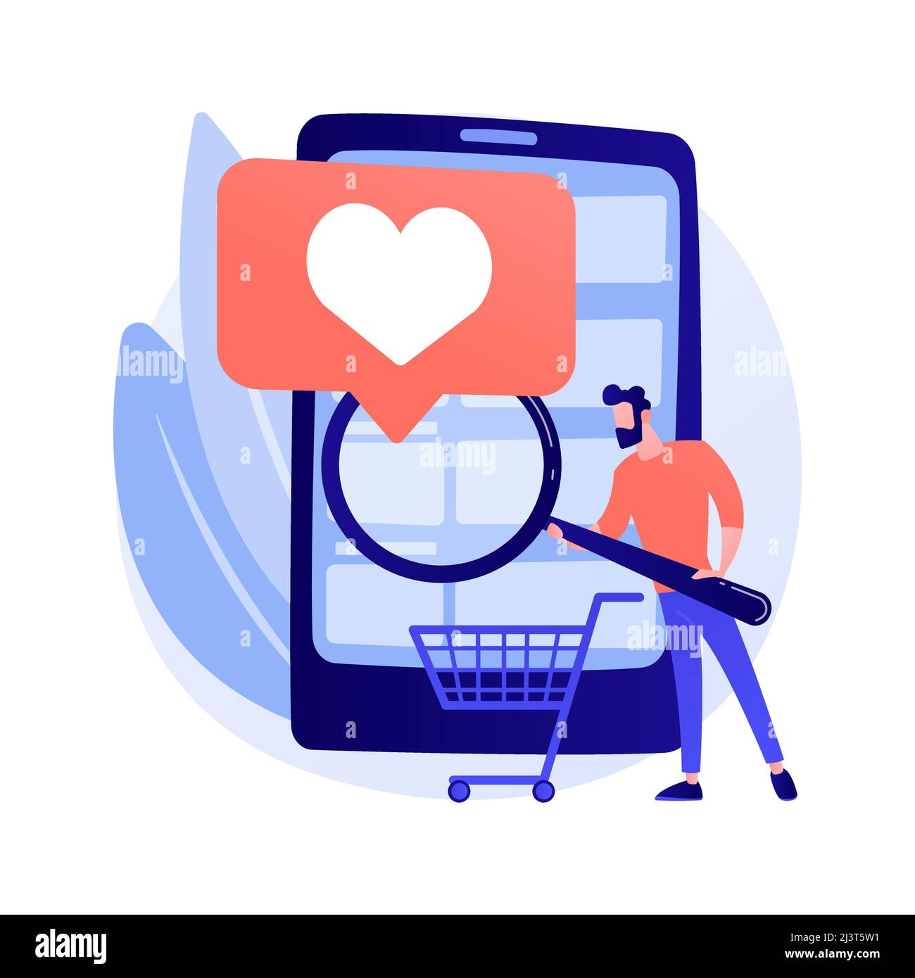 Smart retail abstract concept vector illustration. Smart store, retail ...