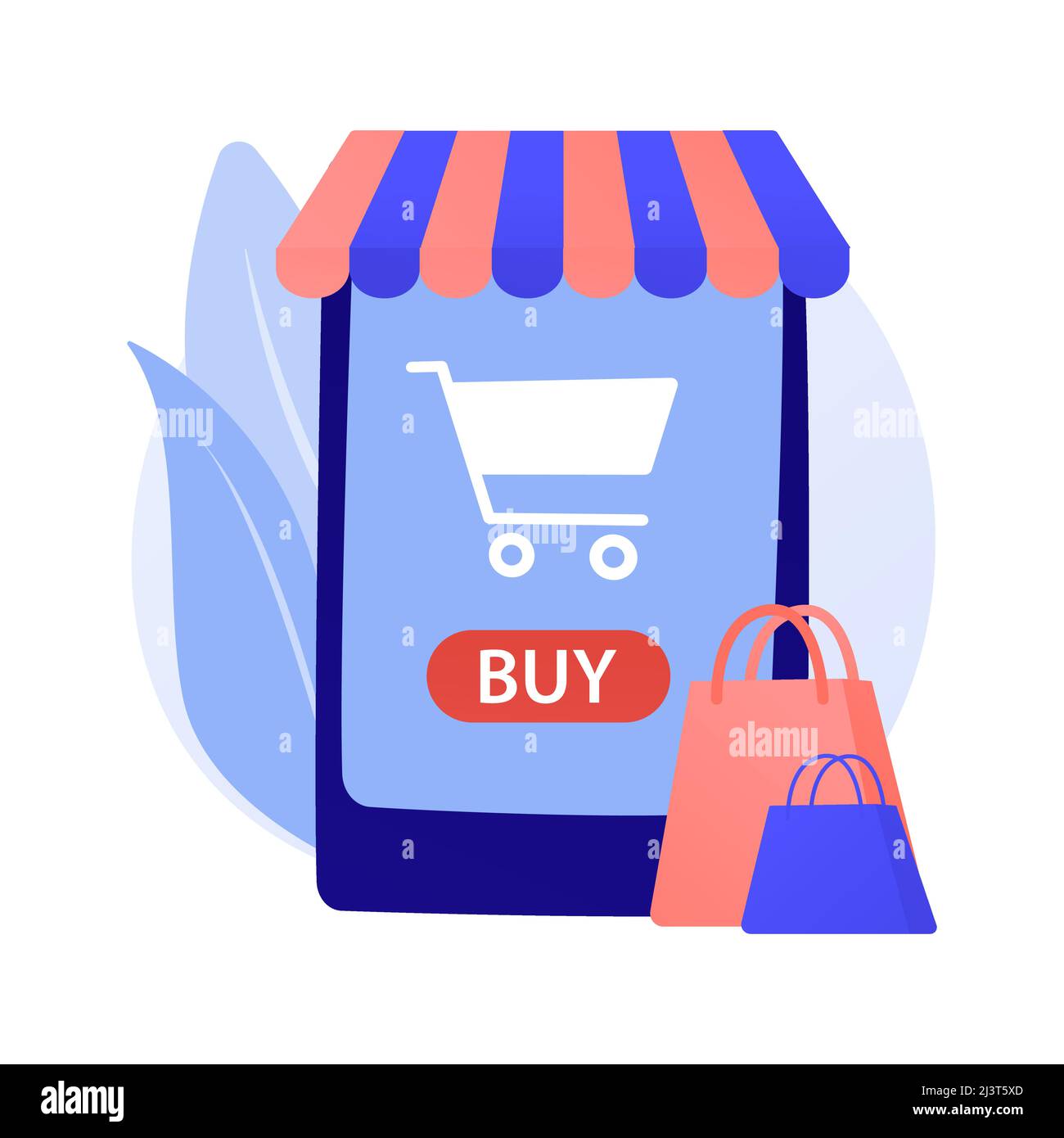 Online shopping abstract concept vector illustration. E-commerce ...