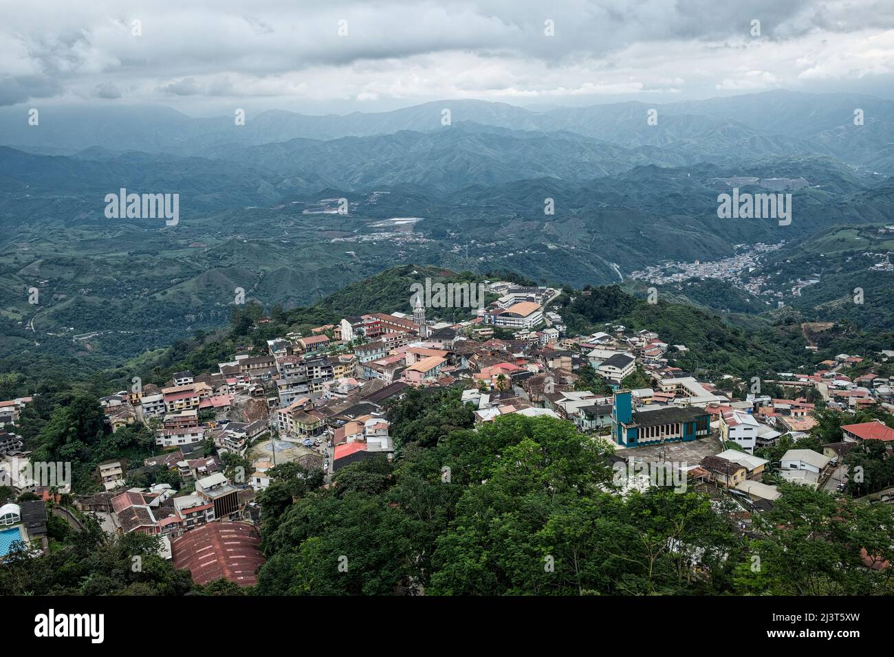 Zaruma, city destroyed by illegal mining, Ecuador Stock Photo - Alamy