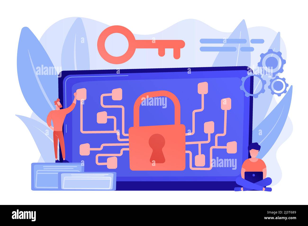 Cryptographic Officer And System Administrator Create Algorithm Code For Key Owner Of Blockchain