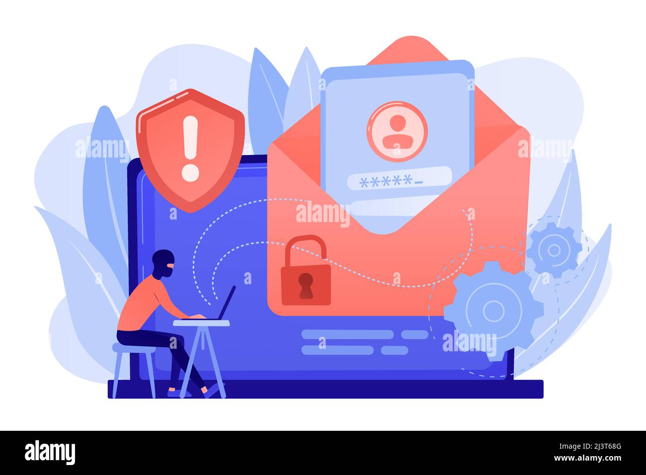 Computer pirate hacker create software designed to cause damage to a ...