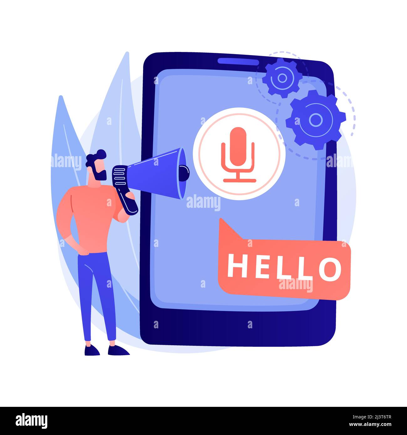 Speech to text abstract concept vector illustration. Multi-language ...