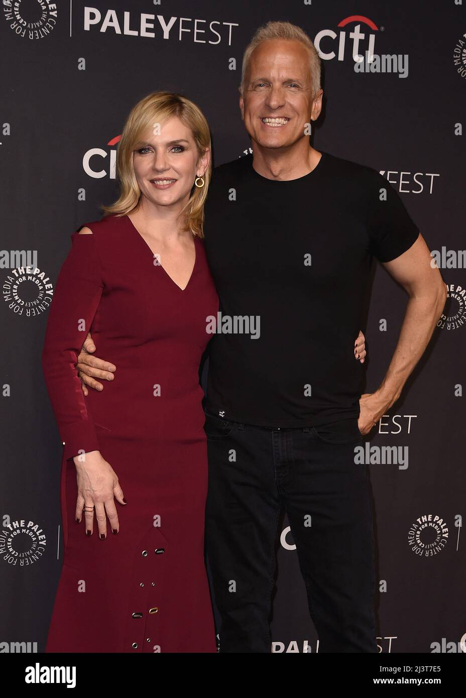 Los Angeles, USA. 09th Apr, 2022. Rhea Seehorn and Patrick Fabian ...
