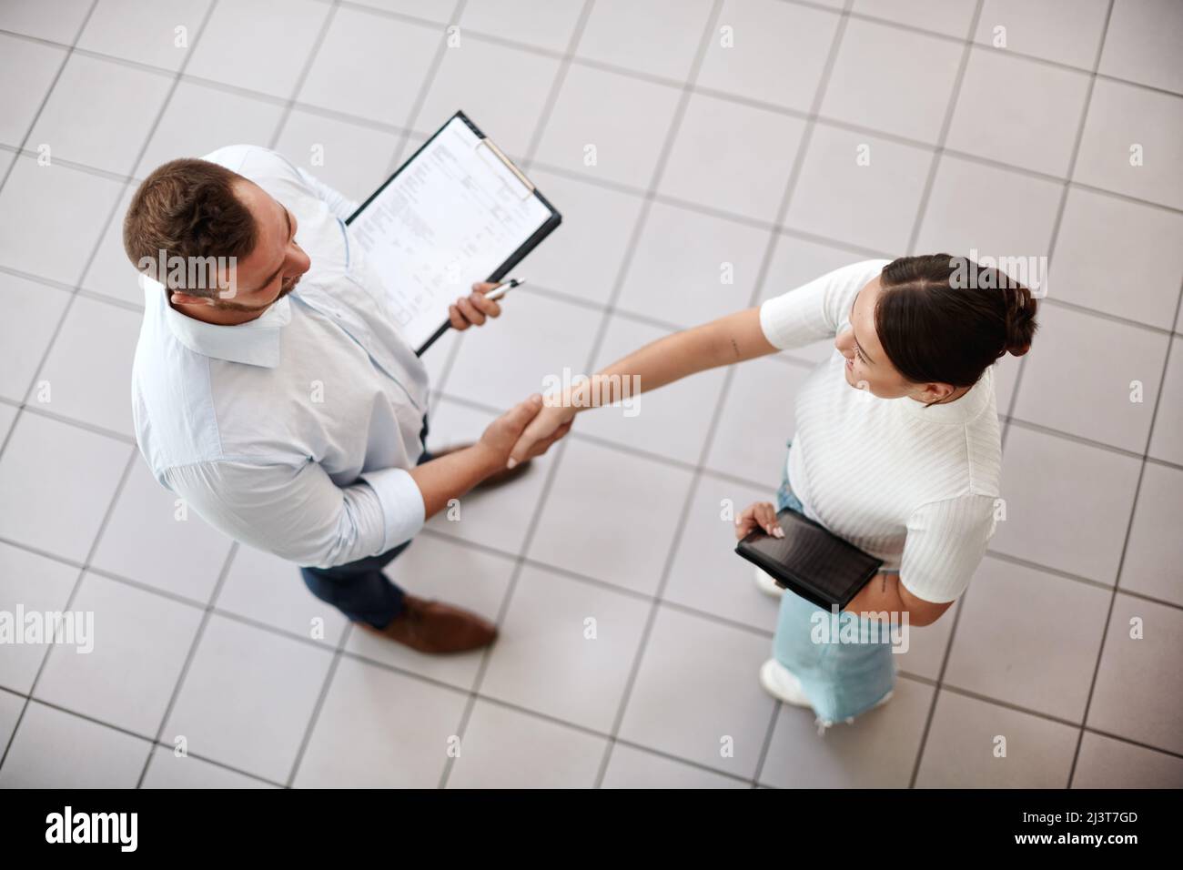 Welcome to the first day of your new life. Shot of a businessman ...